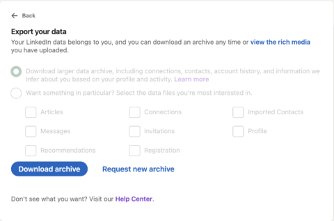 Did You Know? You Can Download Your LinkedIn History - ProResource